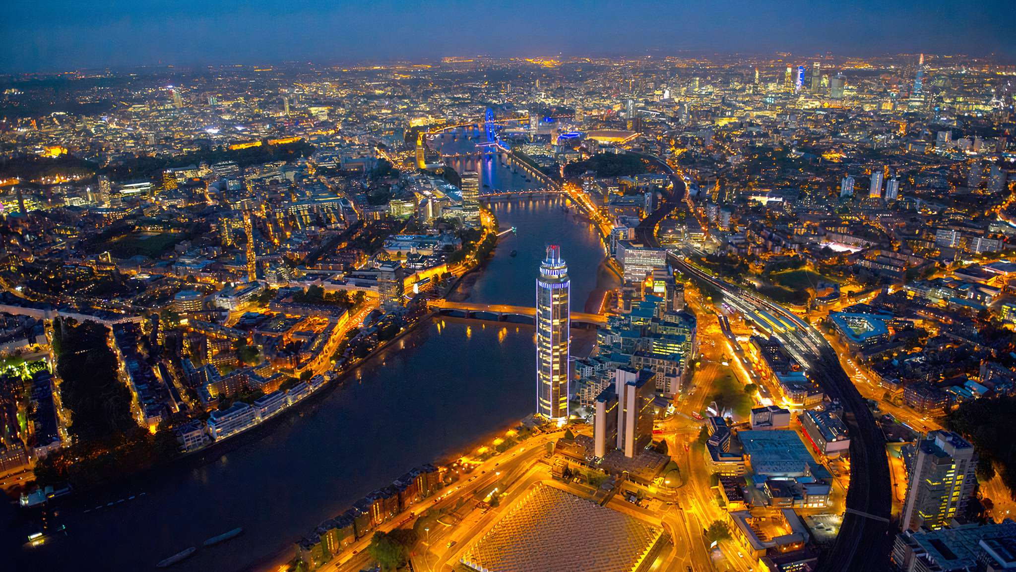 The Tower One St. George Wharf is apartments in Lambeth, London